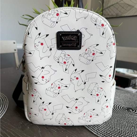 Loungefly | Bags | Loungefly Pokmon Pikachu White Backpack | Poshmark